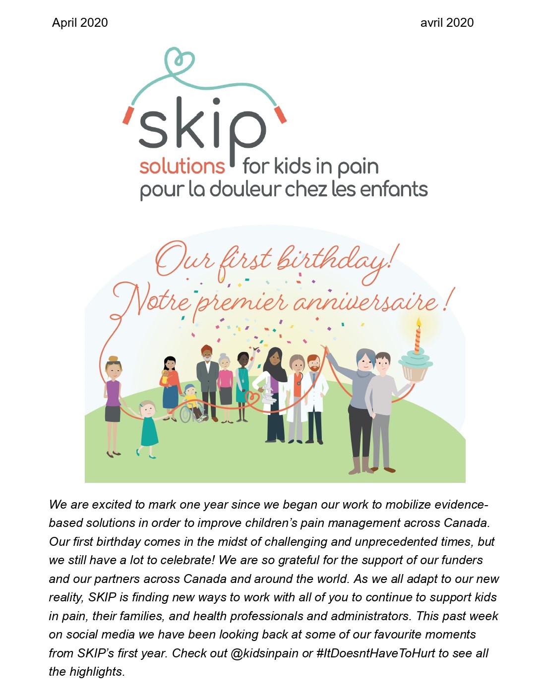 Newsletter - kidsinpain.ca